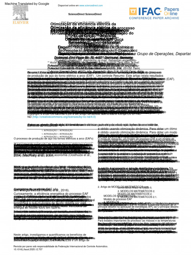 Optimization Of The Electric Efficiency Of The Electric Steel Making