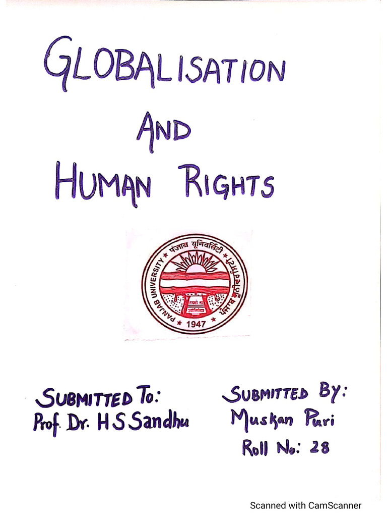 Human Rights and Globalisation | PDF