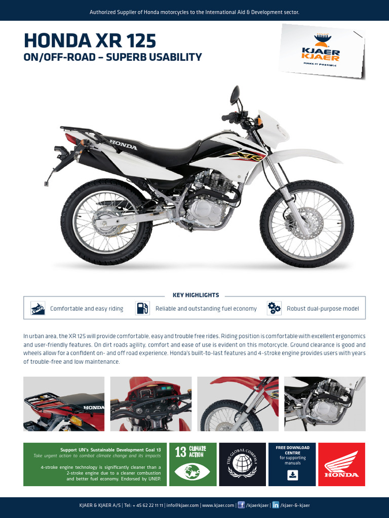 Honda Xr 125 Combined | PDF | Motorcycle | Engines