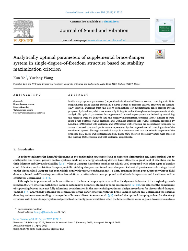 SDOF | PDF | Mathematical Optimization | Damping