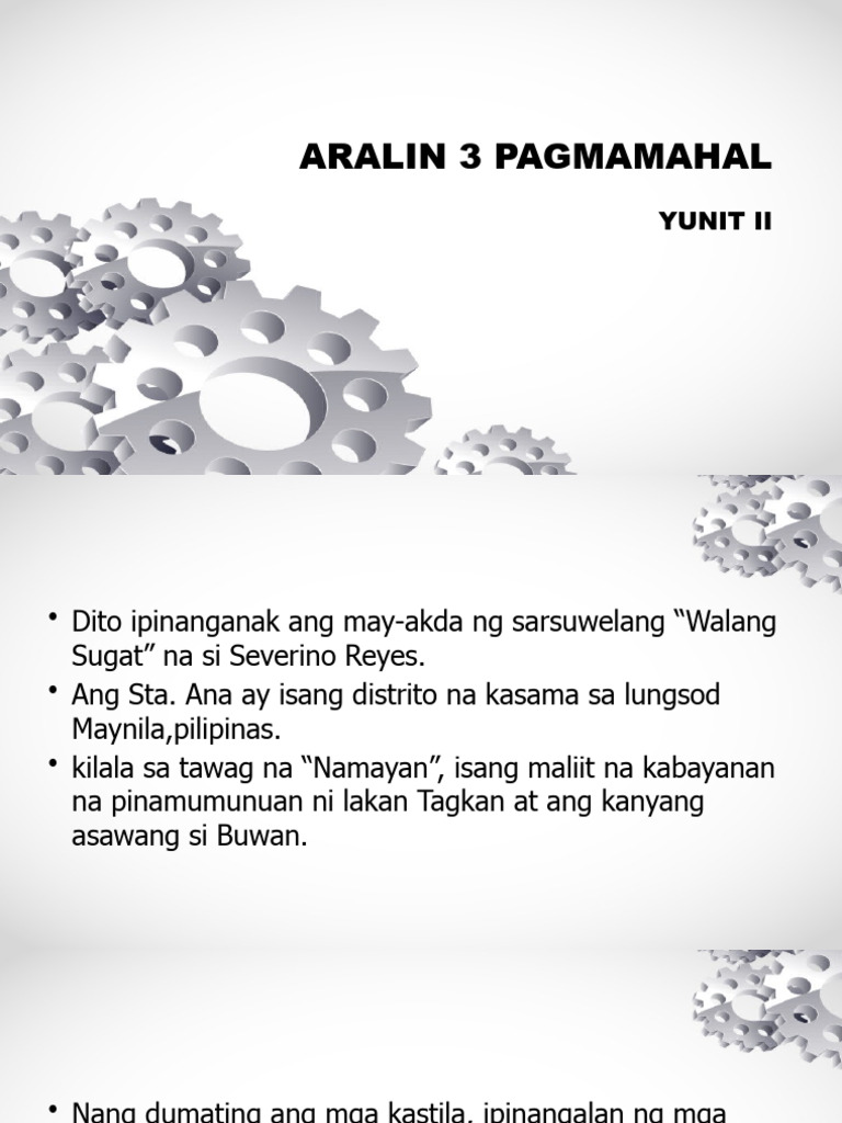 Aralin 3 Pagmamahal Y2 | PDF