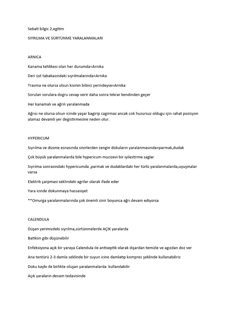 Sebati Bilgic 2 Homeopathy | PDF