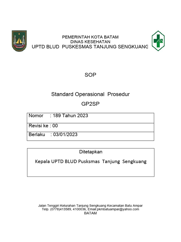 Sop GP2SP | PDF