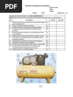 Compactor Daily Inspection Checklist | PDF