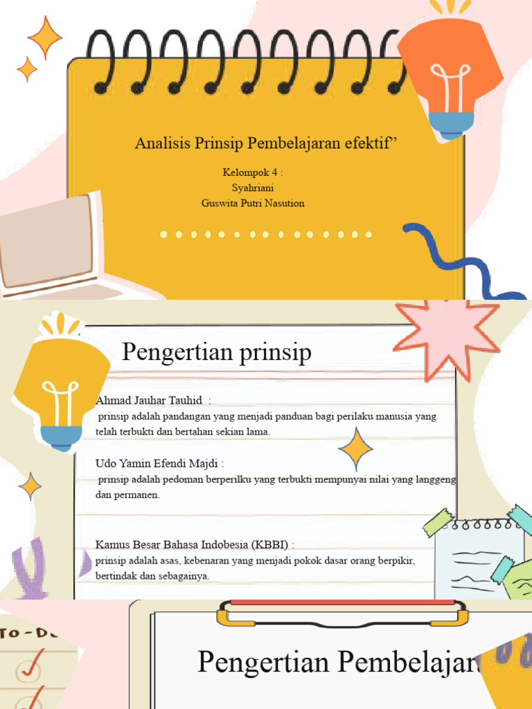 Kuning Pink Ilustrasi Lucu Brainstorm Presentasi | PDF