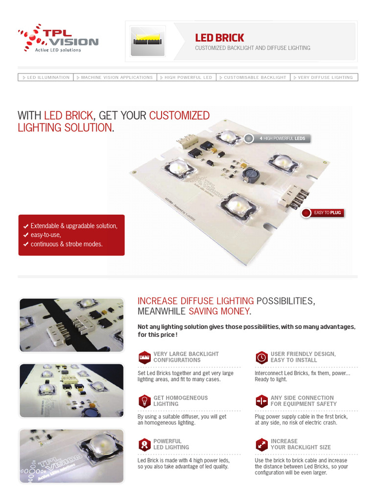 TPL LEDBRICK TechSheet EN | PDF