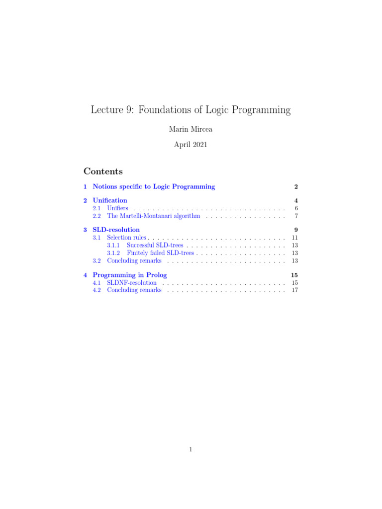 Foundations of LP | PDF | Mathematical Logic | Logic