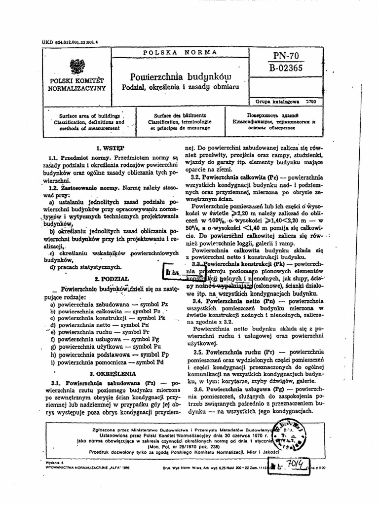 Norma PN - 70 B - 02365 | PDF