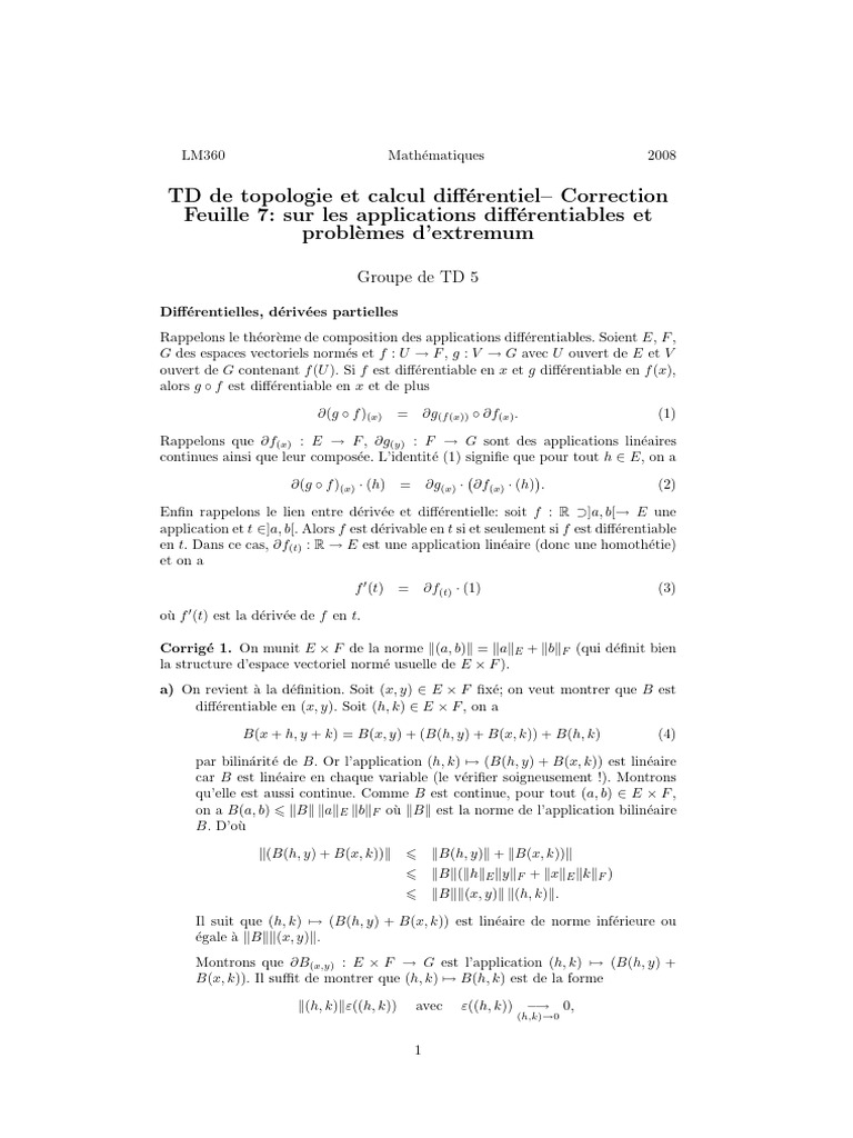 Corrige TD7 LM360 | PDF