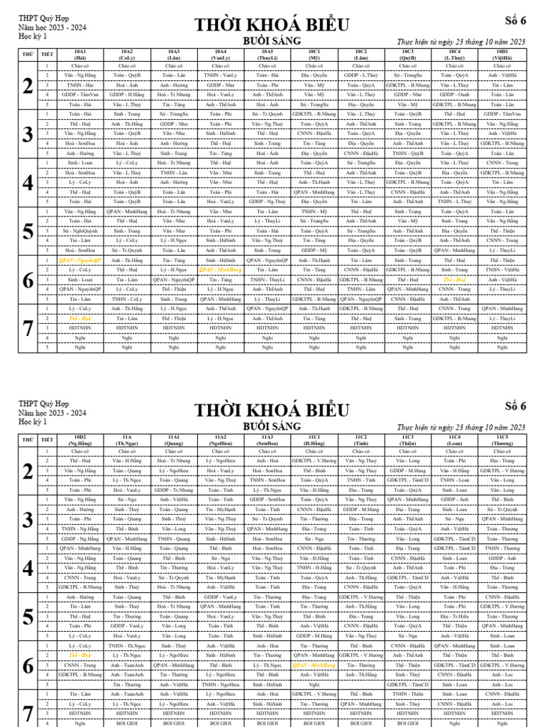 TKB So 6 TH 23.10.2023 | PDF