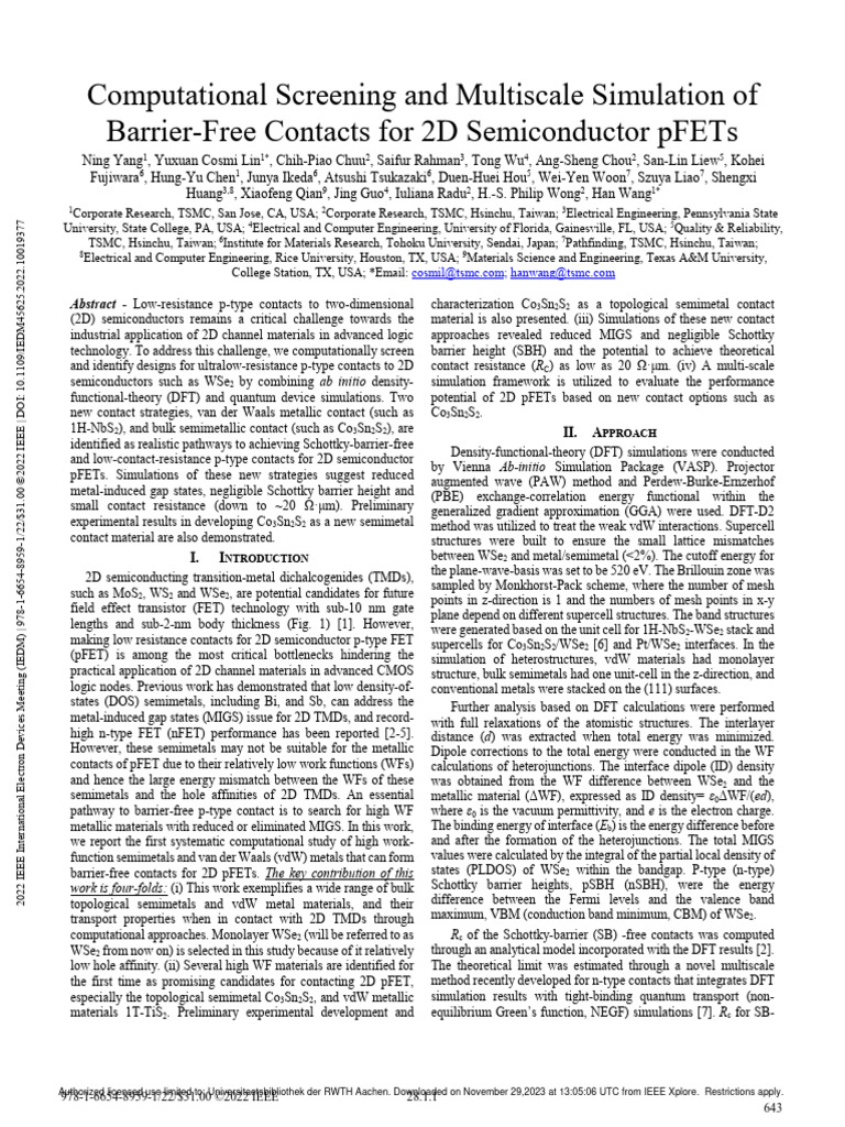 Computational Screening and Multiscale Simulation of Barrier-Free ...