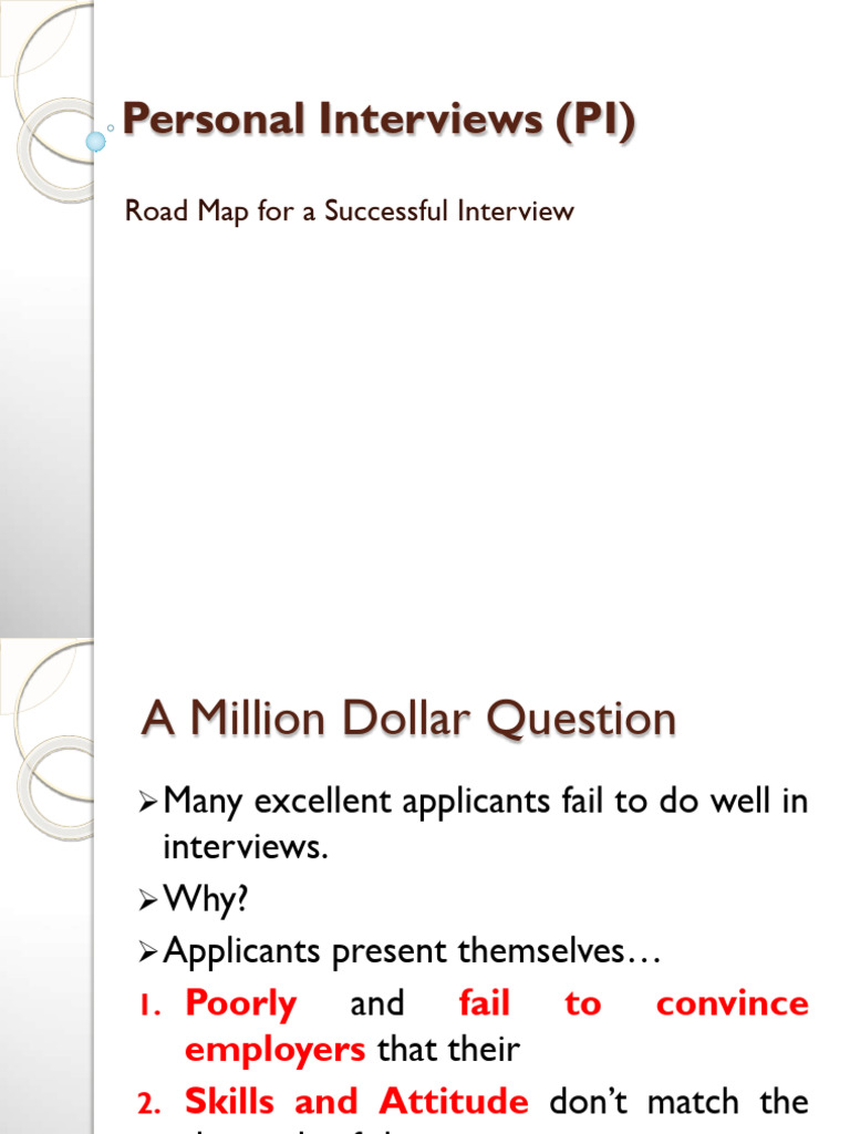 Personal Interviews | PDF | Thought | Job Interview