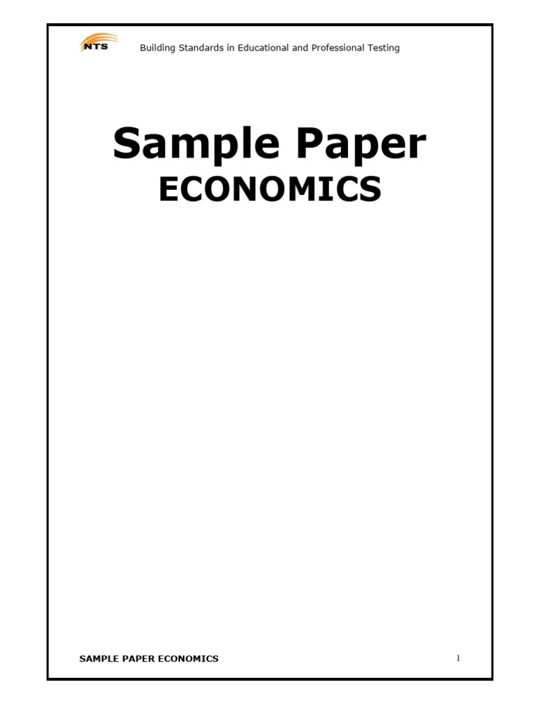 Sample Paper ECONOMICS | PDF | Regression Analysis | Inflation