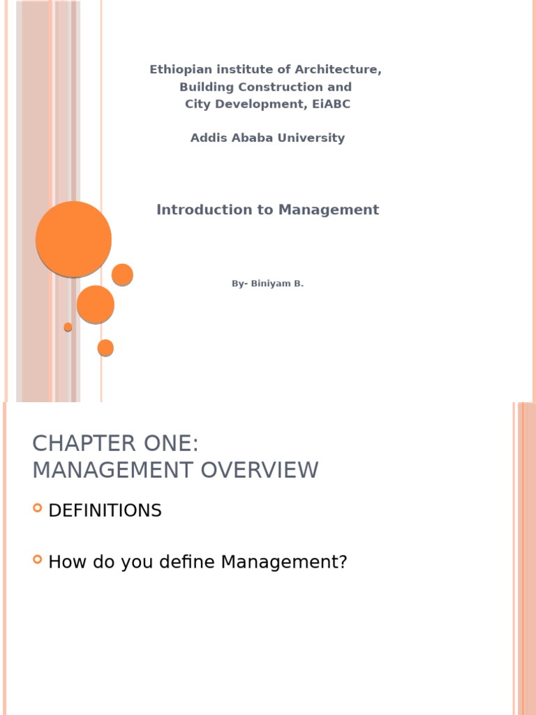 1lecture Note Introduction To Management CH 1 3 | PDF 1lecture Note Introduction To Management CH 1 3 | PDF