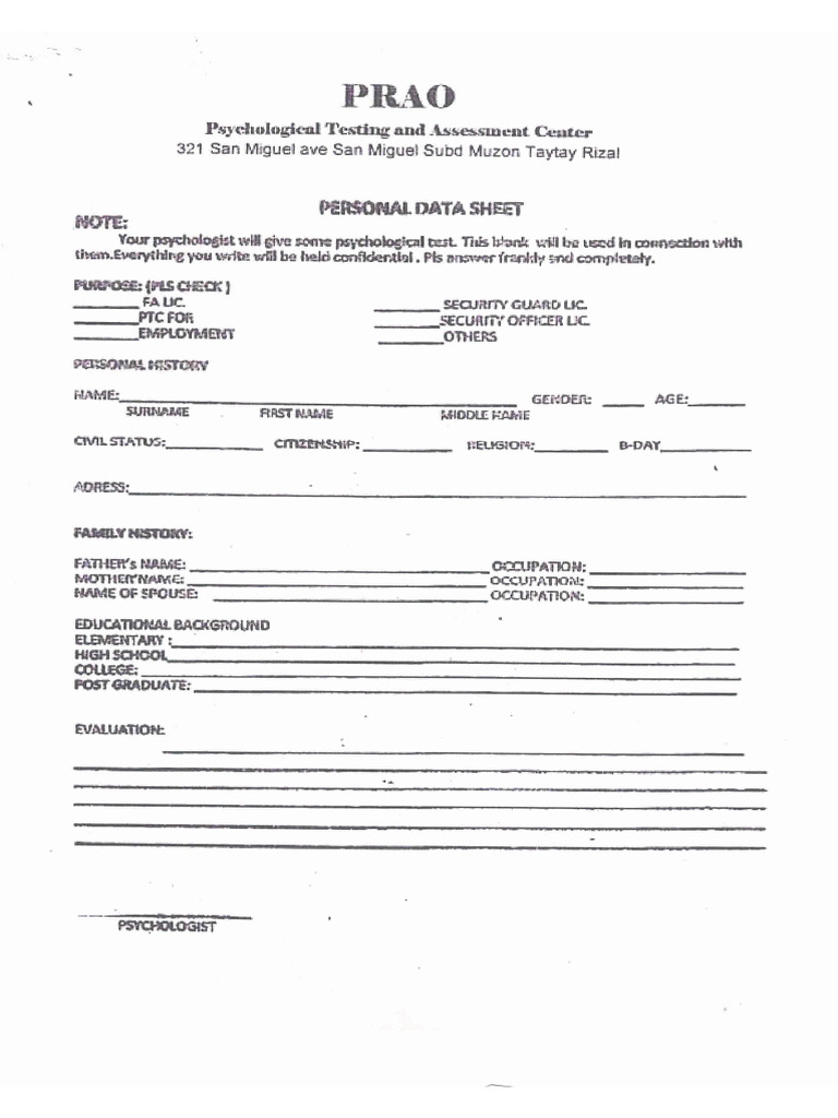 Neuro Form Prao | PDF