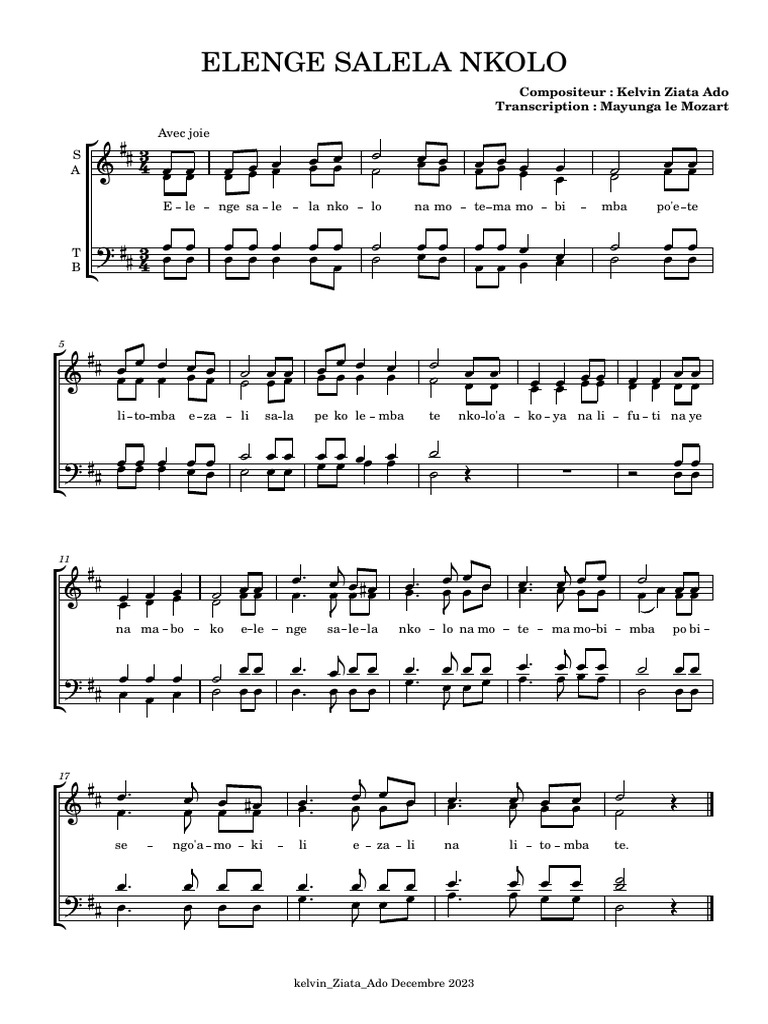 Elenge Salela Nkolo | PDF