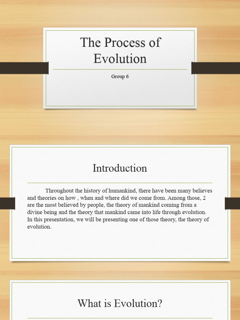 The Process of Evolution | PDF