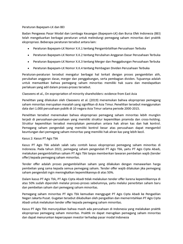 Kasus GCG PT Agis TBK | PDF