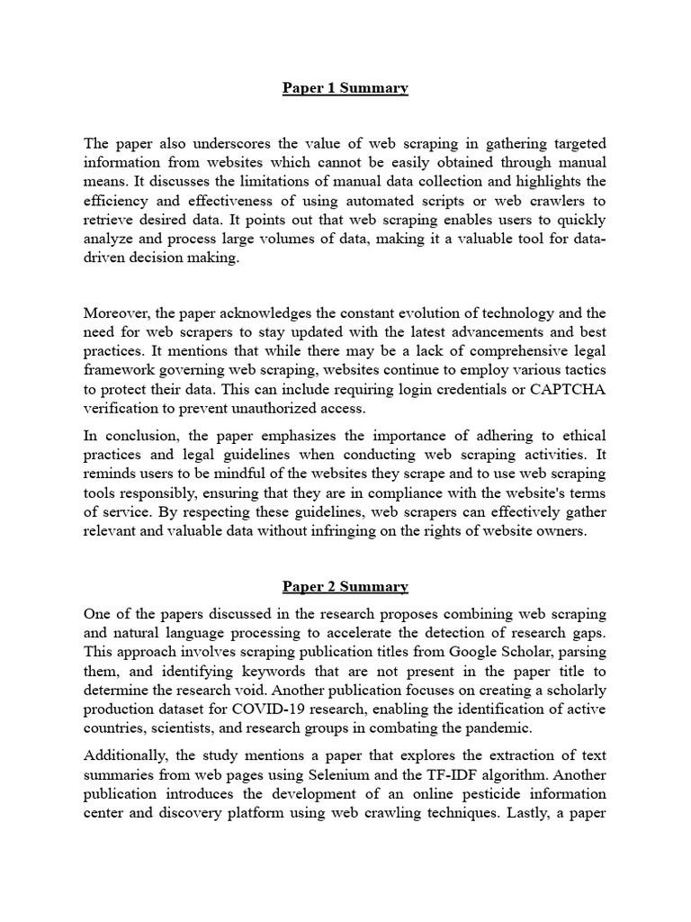 Summary Paper 1 2 3 | PDF | World Wide Web | Internet & Web