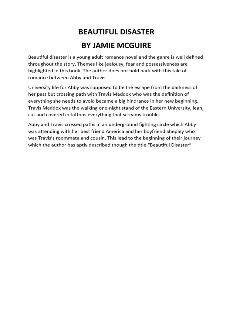 Beautiful Disaster | PDF