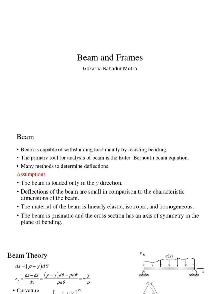 Beam and Frames | PDF | Bending | Beam (Structure)