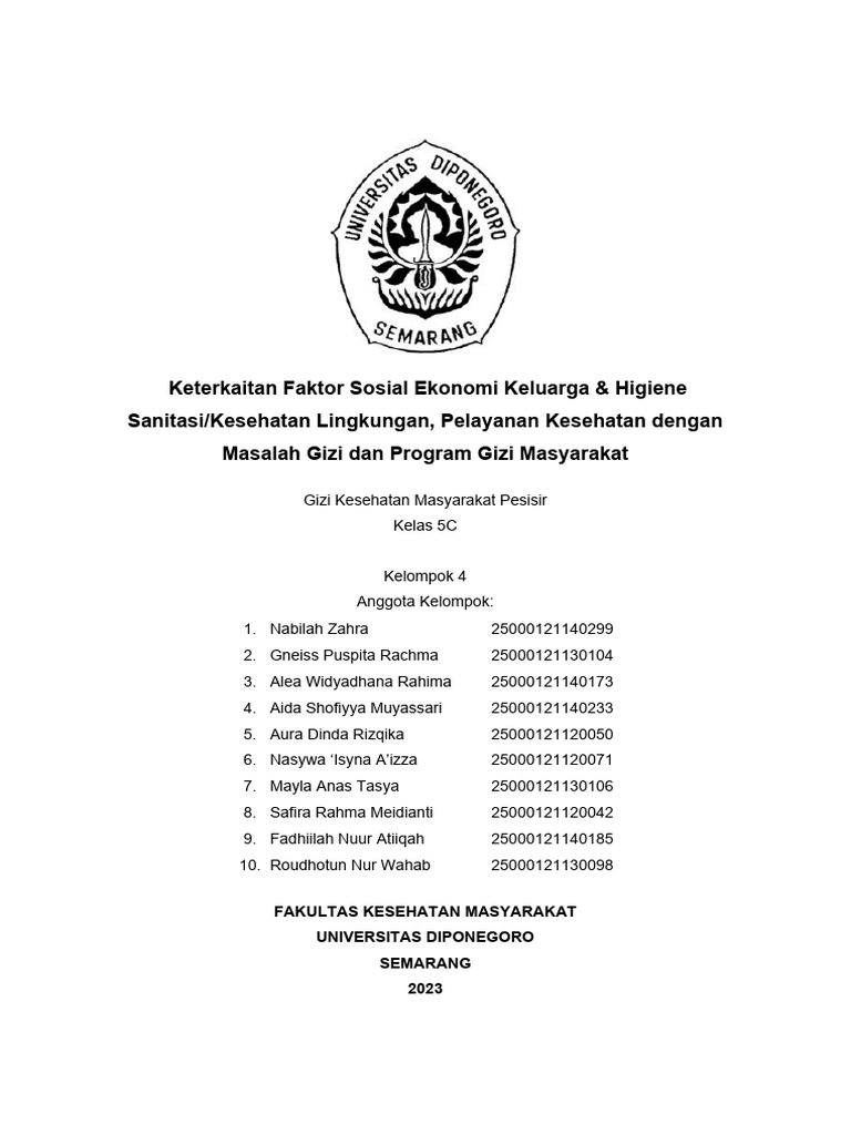 Kelompok 4 - 5C - Studi Kasus TM 13 - Laporan | PDF | Kesehatan Holistik