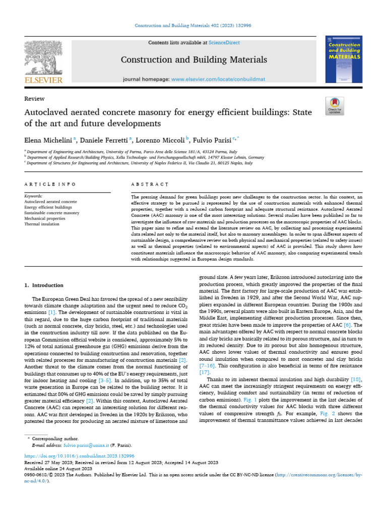 Autoclaved Aerated Concrete Masonry For Energy Efficient Buildings ... Autoclaved Aerated Concrete Masonry For Energy Efficient Buildings ...