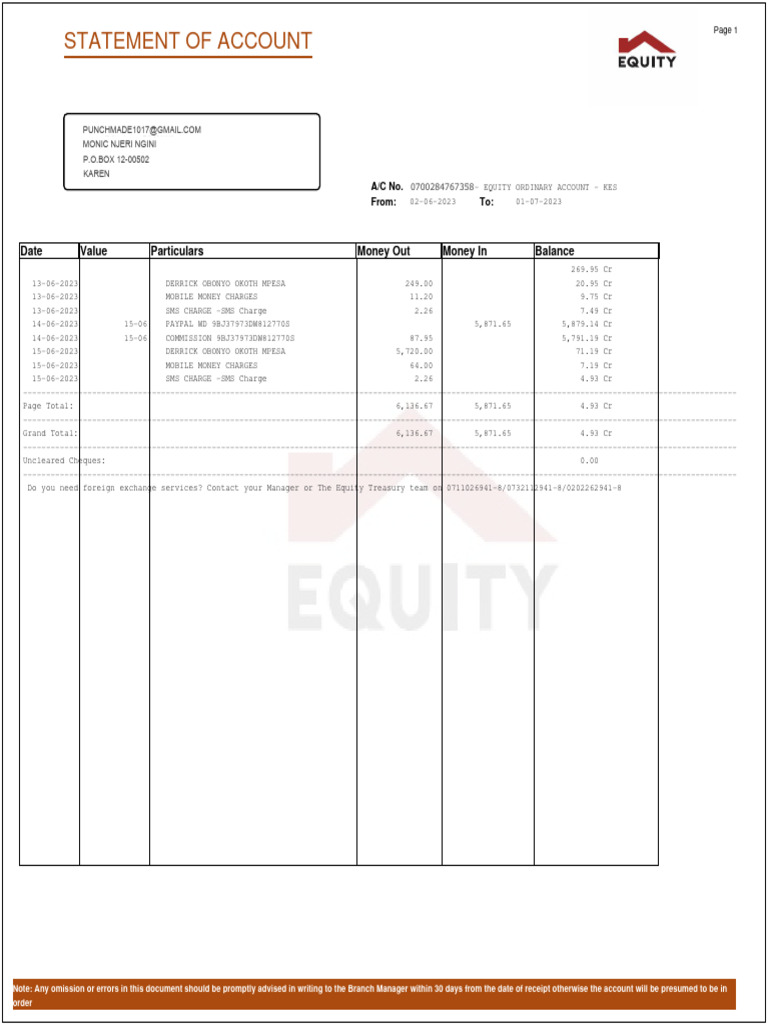 Statement Ngini | PDF | Private Sector | Banking