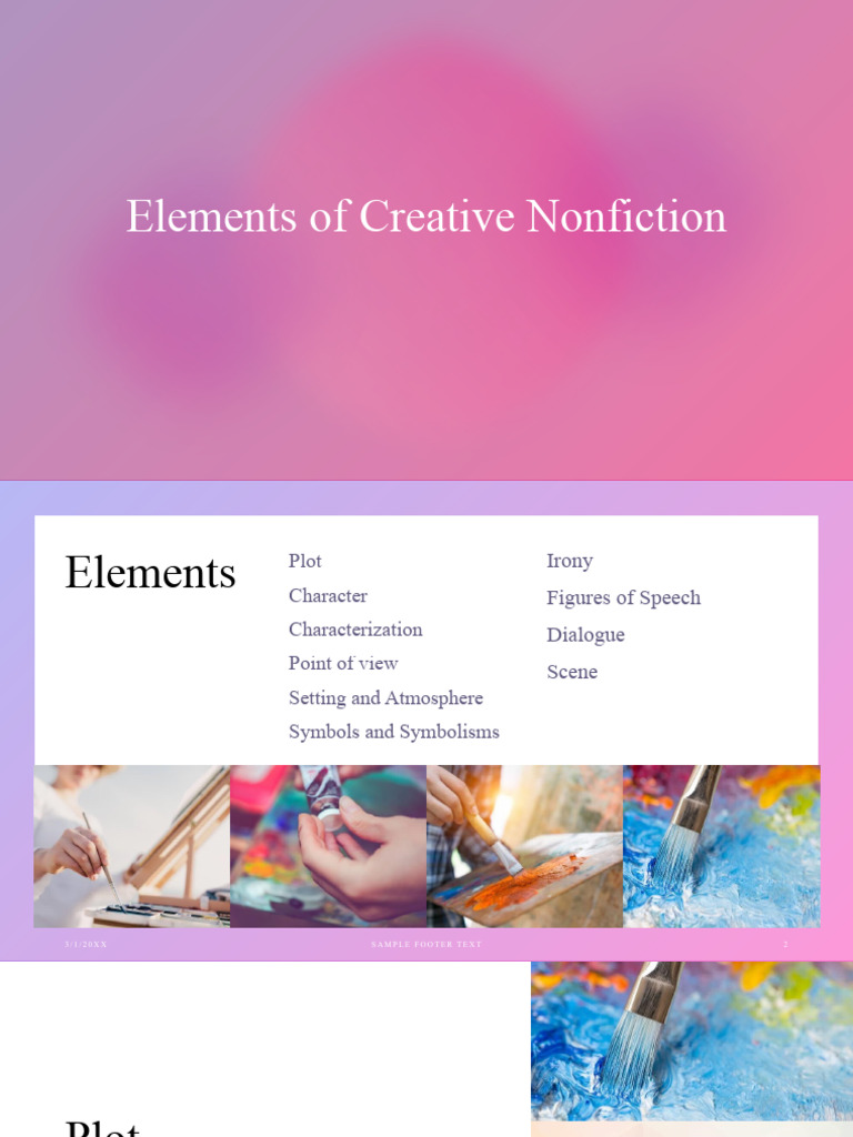 Key Elements of Creative Nonfiction | PDF | Narration | Narrative