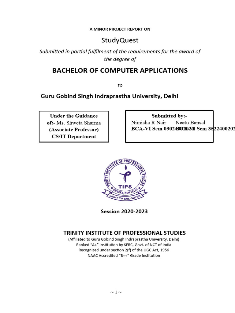 Major Project Report | PDF