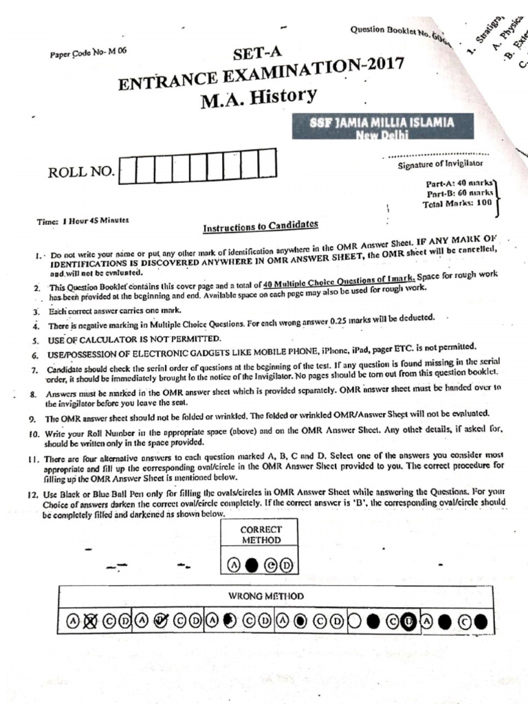 MA History 2017 - SSF JMI | PDF