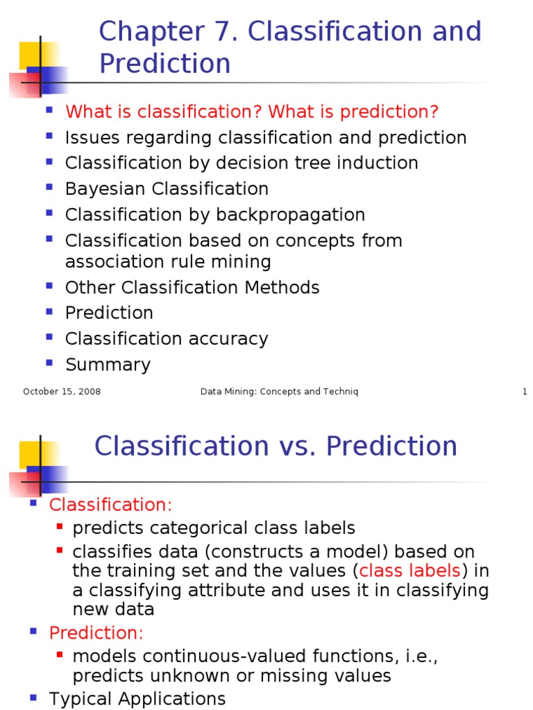 Data Mining: Classification Techniques | PDF | Statistical Classification | Regression Analysis