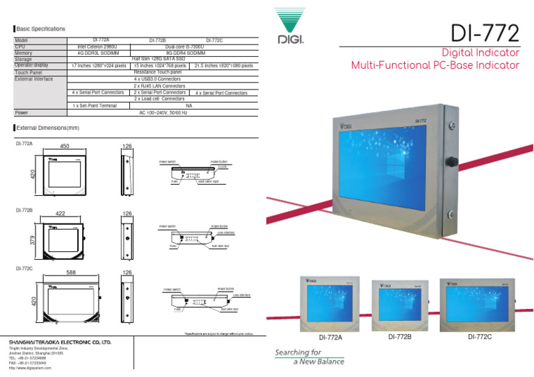 Di 772 (E) | PDF | Usb | Computer Architecture