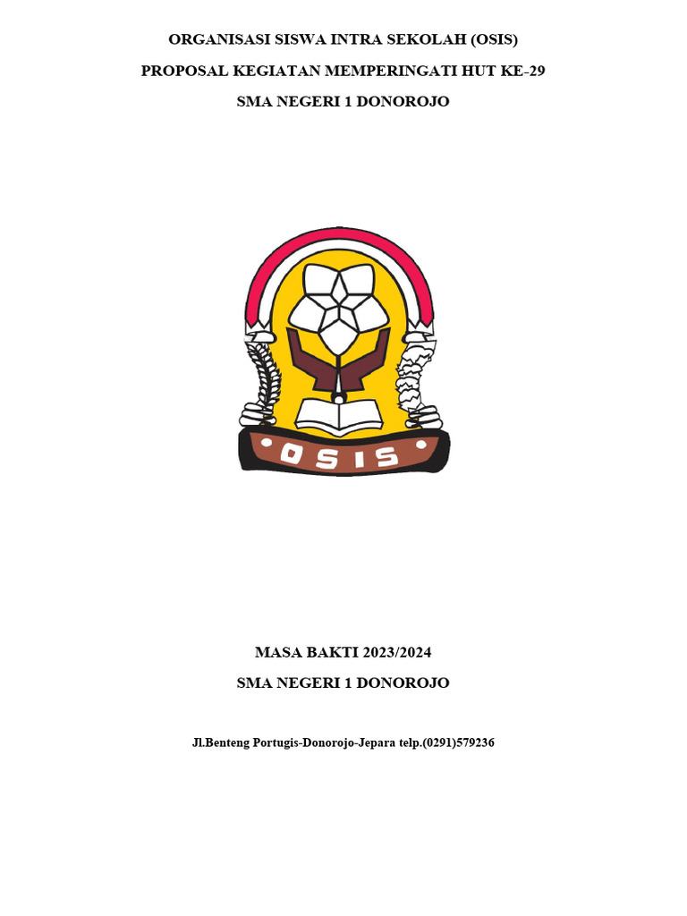 Proposal Hut Ke 29 Osis | PDF