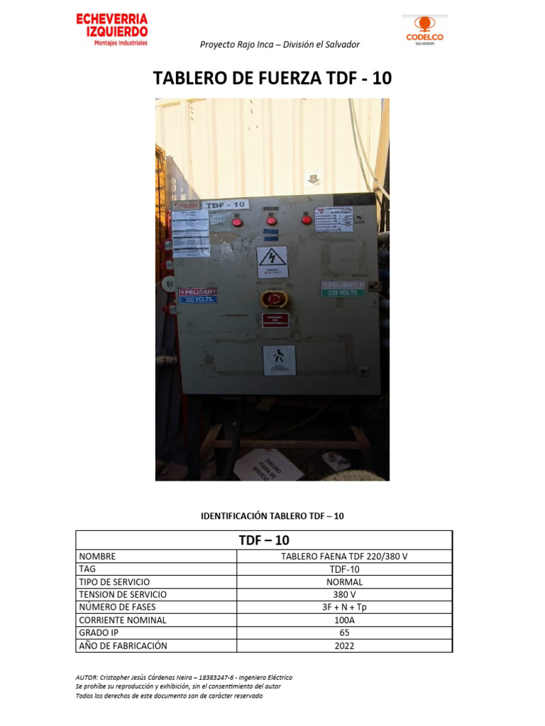 TDF 10 1 | PDF | Ingenieria Eléctrica | Electricidad