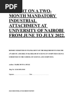 Industrial Attachment LOG BOOK | PDF | Computing