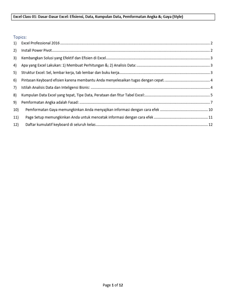 Excel 2016 Class 01 Excel Fundamentals Efficiency, Data, Data Sets ... Excel 2016 Class 01 Excel Fundamentals Efficiency, Data, Data Sets ...