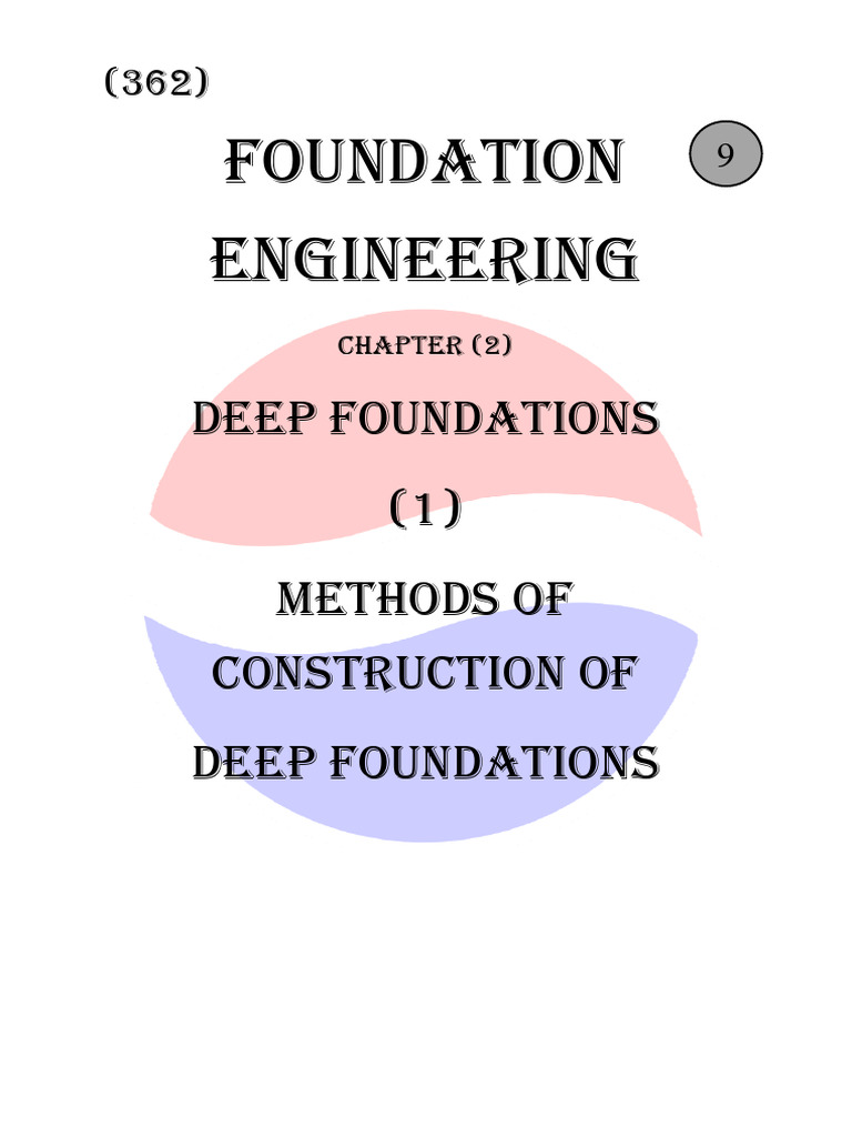 9 - Deep Foundations | PDF | Deep Foundation | Architectural Design