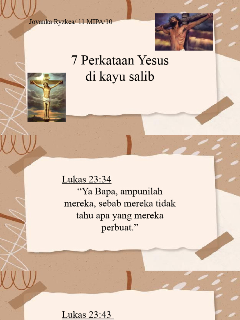 7 perkataan Yesus di kayu salib | PDF
