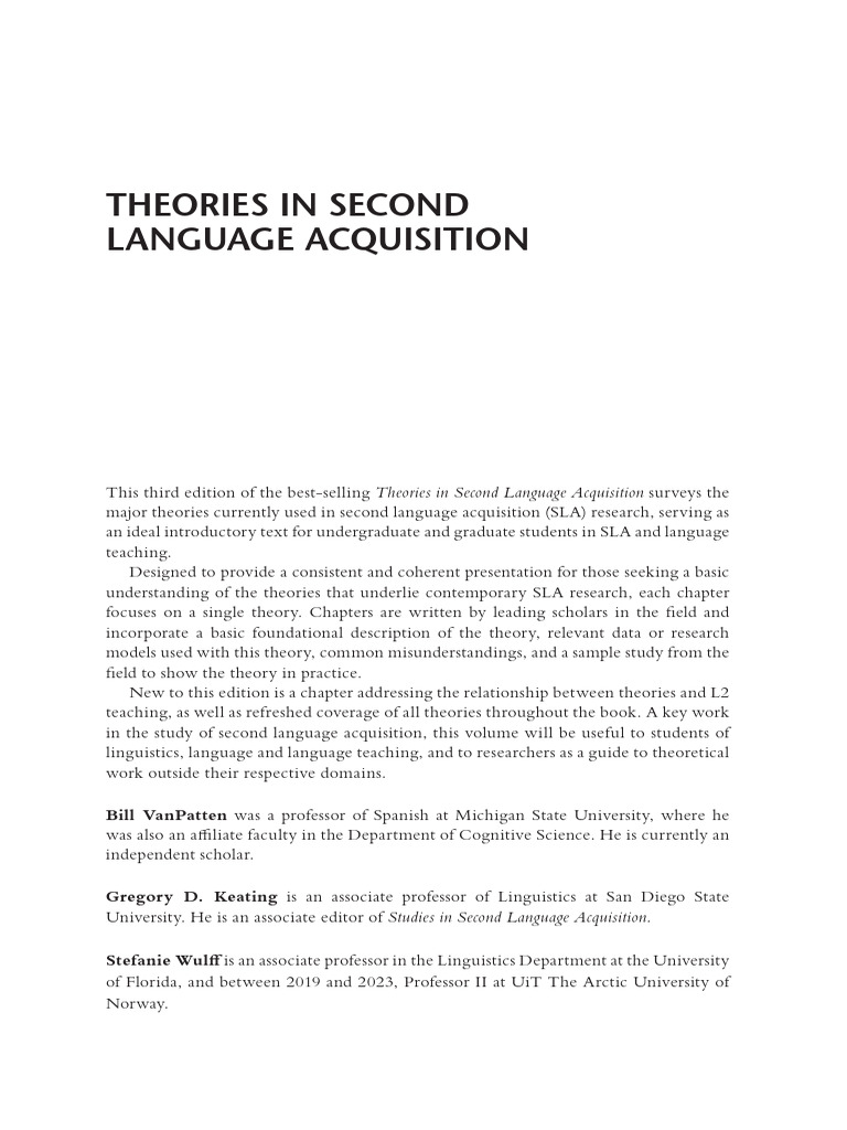 Previewpdf | PDF | Second Language Acquisition | Learning