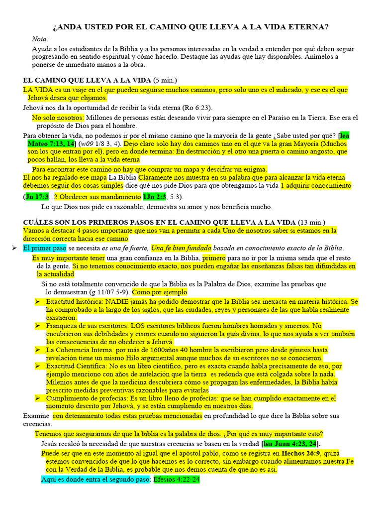 Andá Usted Por El Camino Que Lleva A La Vida Eterna Descargar Gratis Pdf Biblia Fe