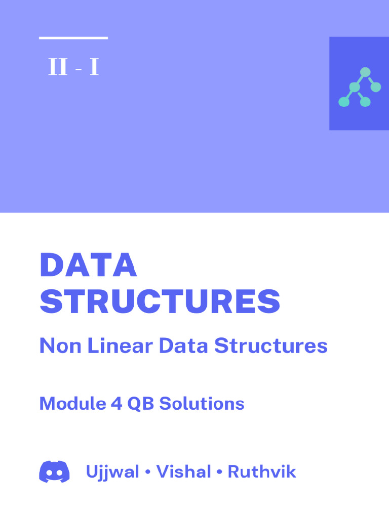 Data Structures Module 4 QB Complete Solutions | Download Free PDF | Computer Programming ...