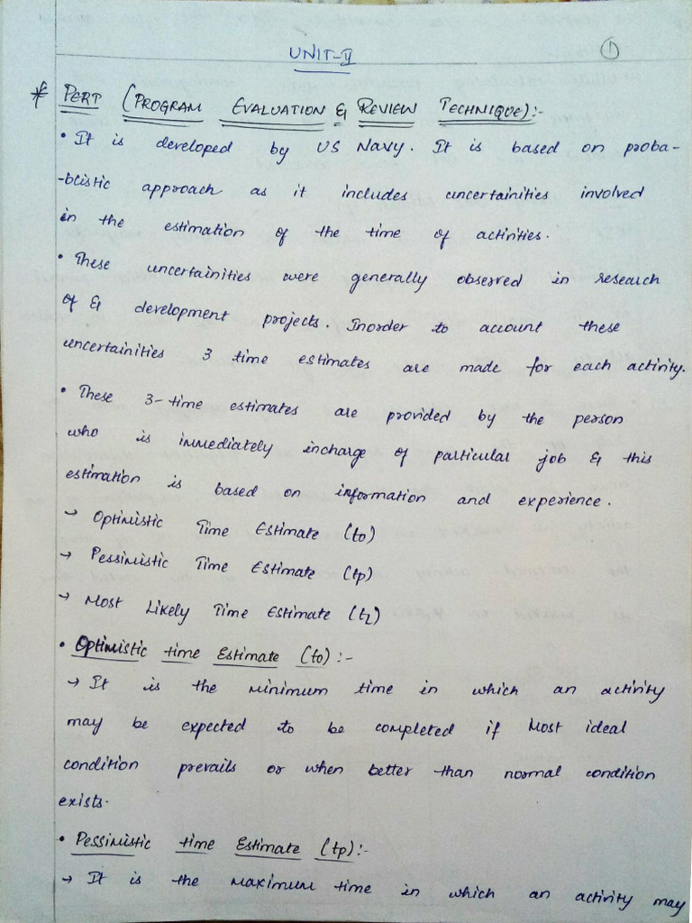 PPM Unit II Part I | PDF