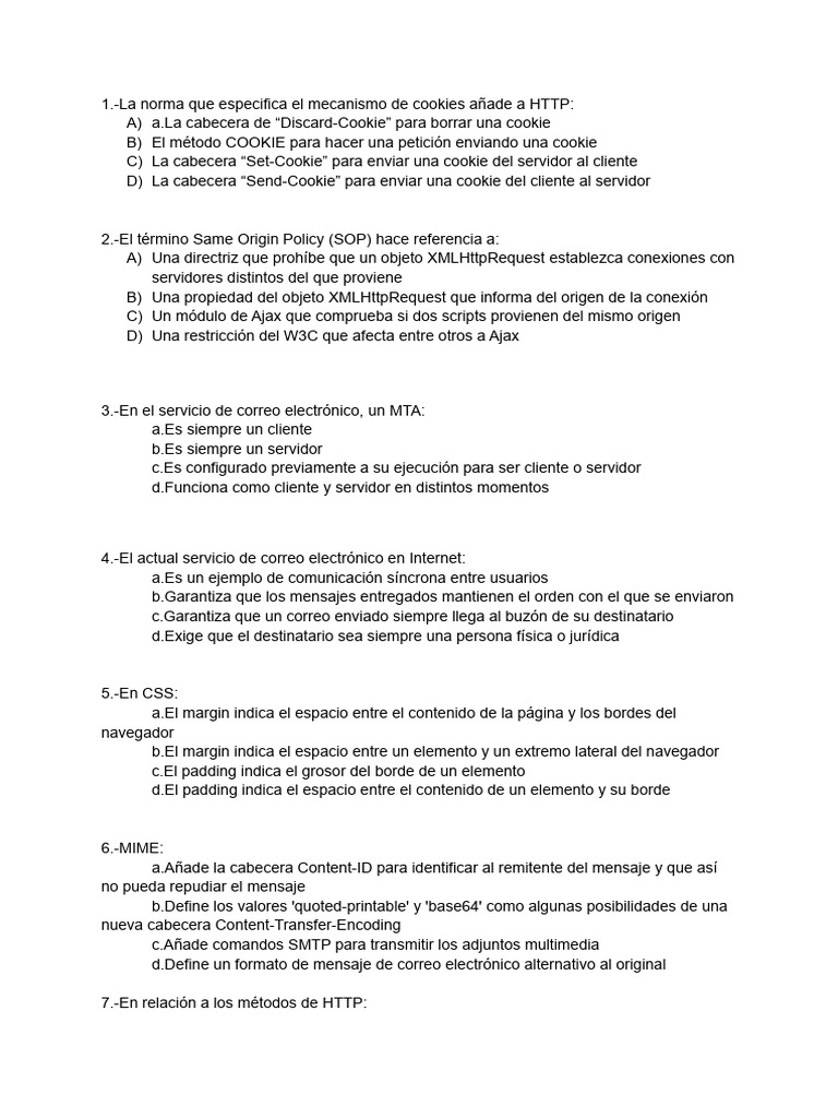 Preguntas Sint | PDF | Computación en la nube | Xml