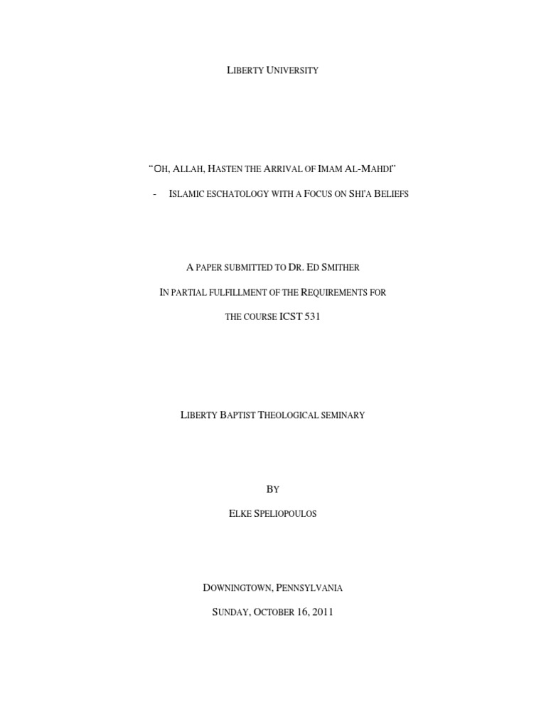 Islamic Eschatology With A Focus On Shi'a Beliefs | PDF | Shia Islam ...