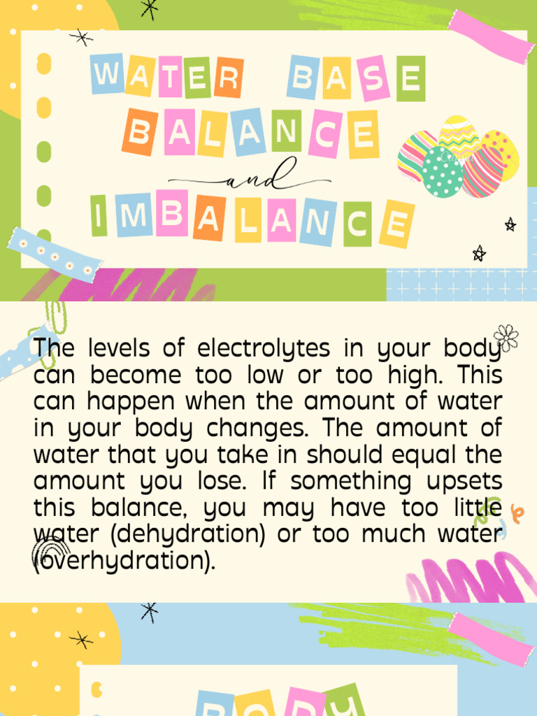 Biochem Water Base Balance and Imbalance | PDF