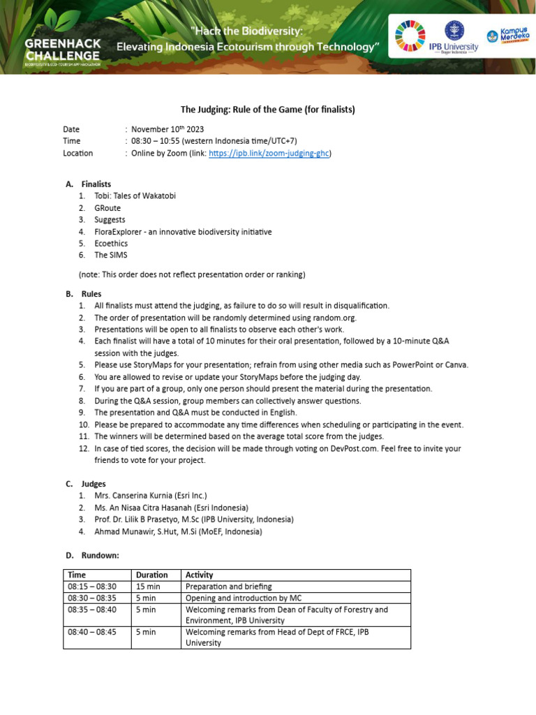 Judging Rules Finalist | PDF