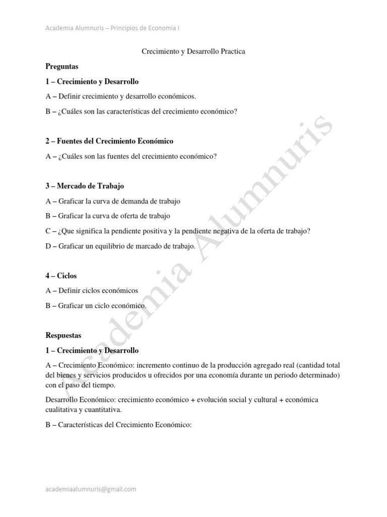 U11 Crecimiento y Desarollo Practica - Academia Alumnuris | PDF | Ciclo ...