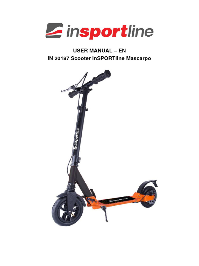 Manual Scooter inSPORTline Mascarpo EN 01 | PDF