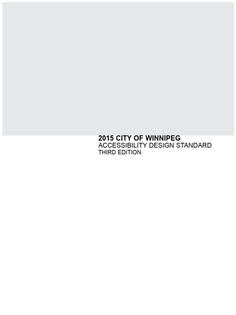 Access Design Standards | PDF